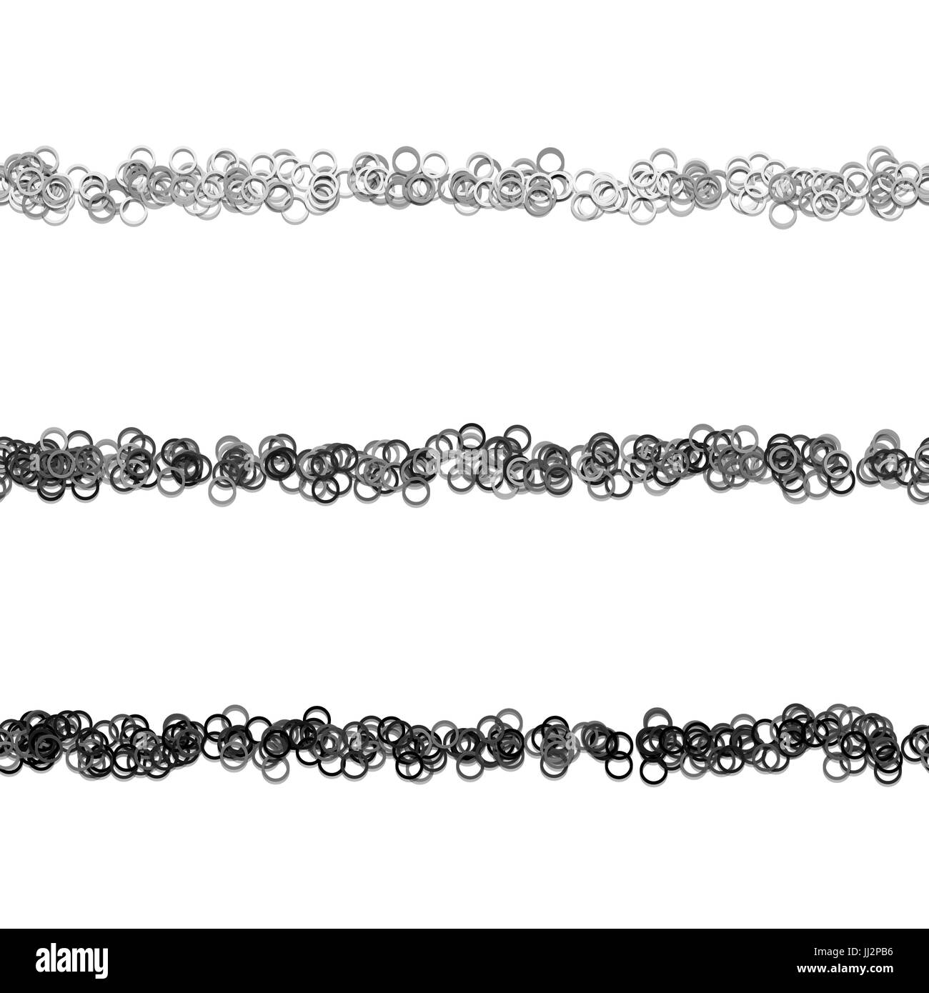 Random circle pattern line divider design set from rings Stock Vector ...