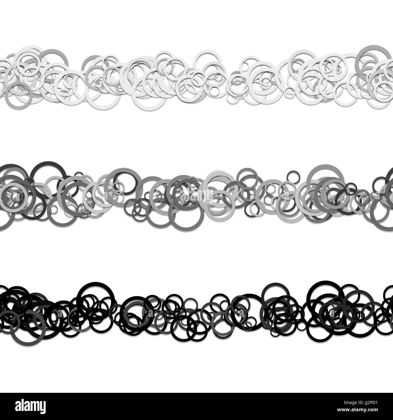 Circle pattern text divider line design set from grey rings ...