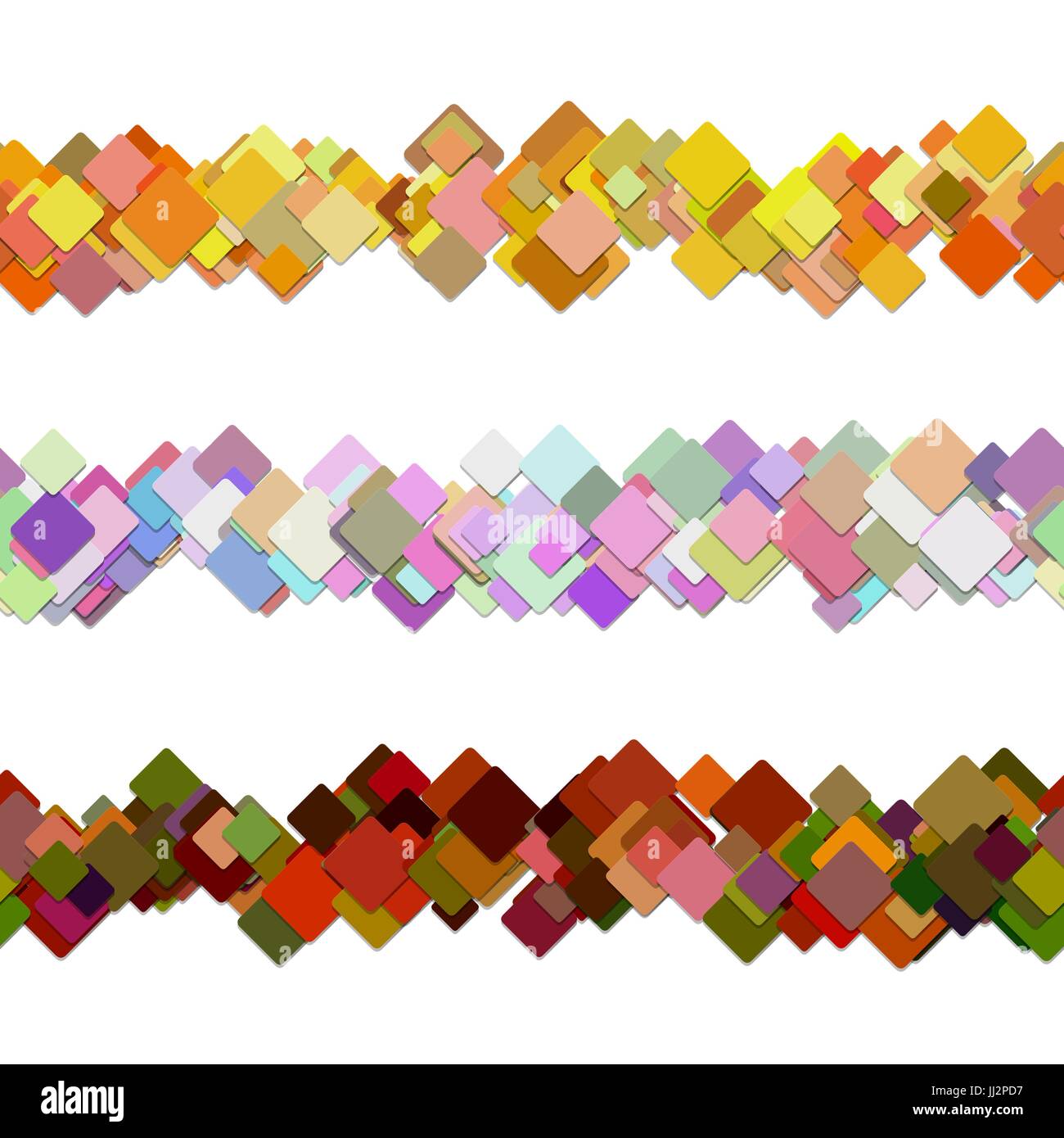 Repeatable square pattern paragraph divider line design set - vector ... Repeatable square pattern paragraph divider line design set - vector ...