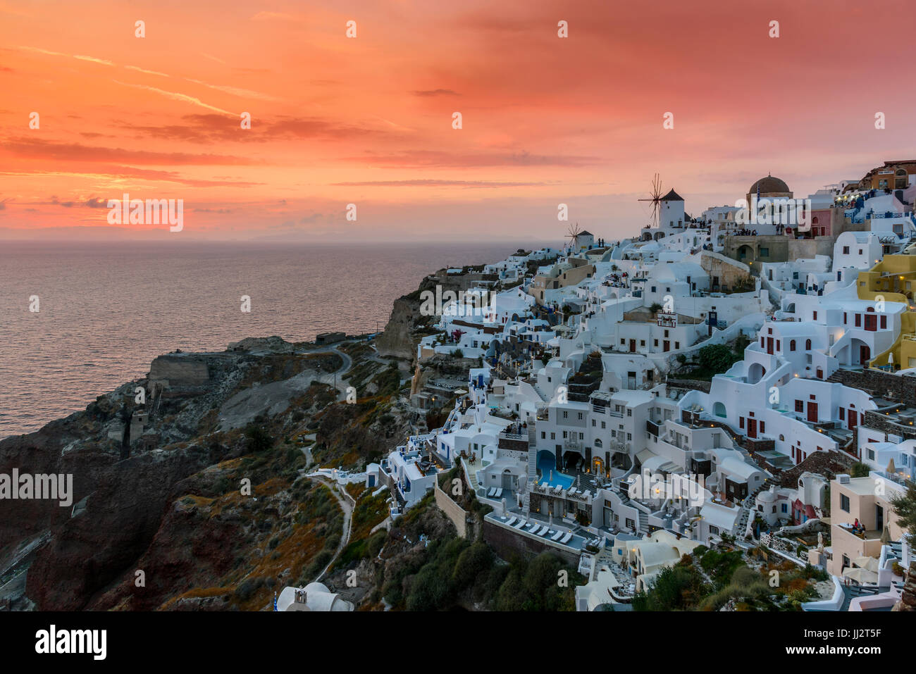 Santorini greece sunset hi-res stock photography and images - Alamy