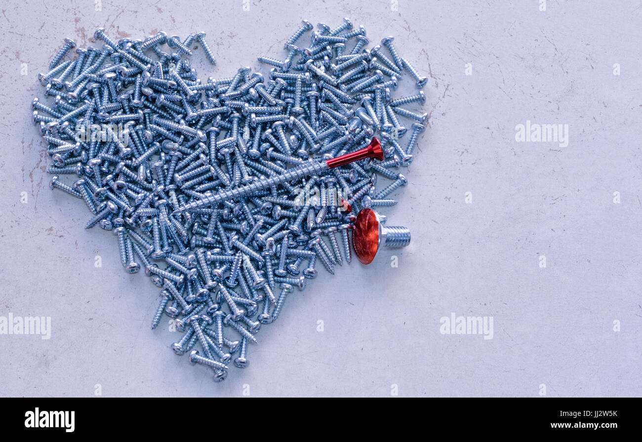 Red screws hi-res stock photography and images - Alamy