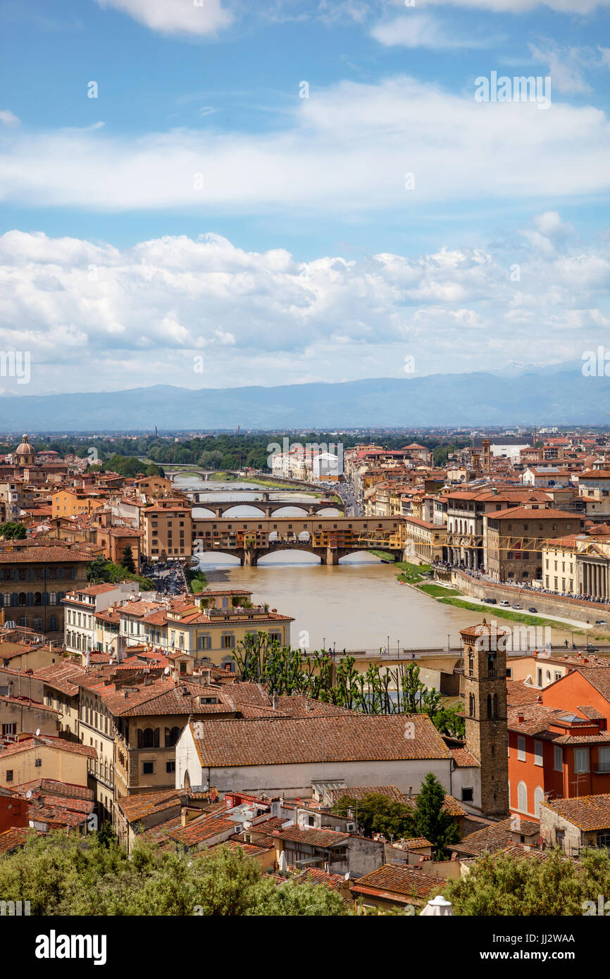 Beautiful cityscape skyline of Firenze (Florence), Italy, with the ...