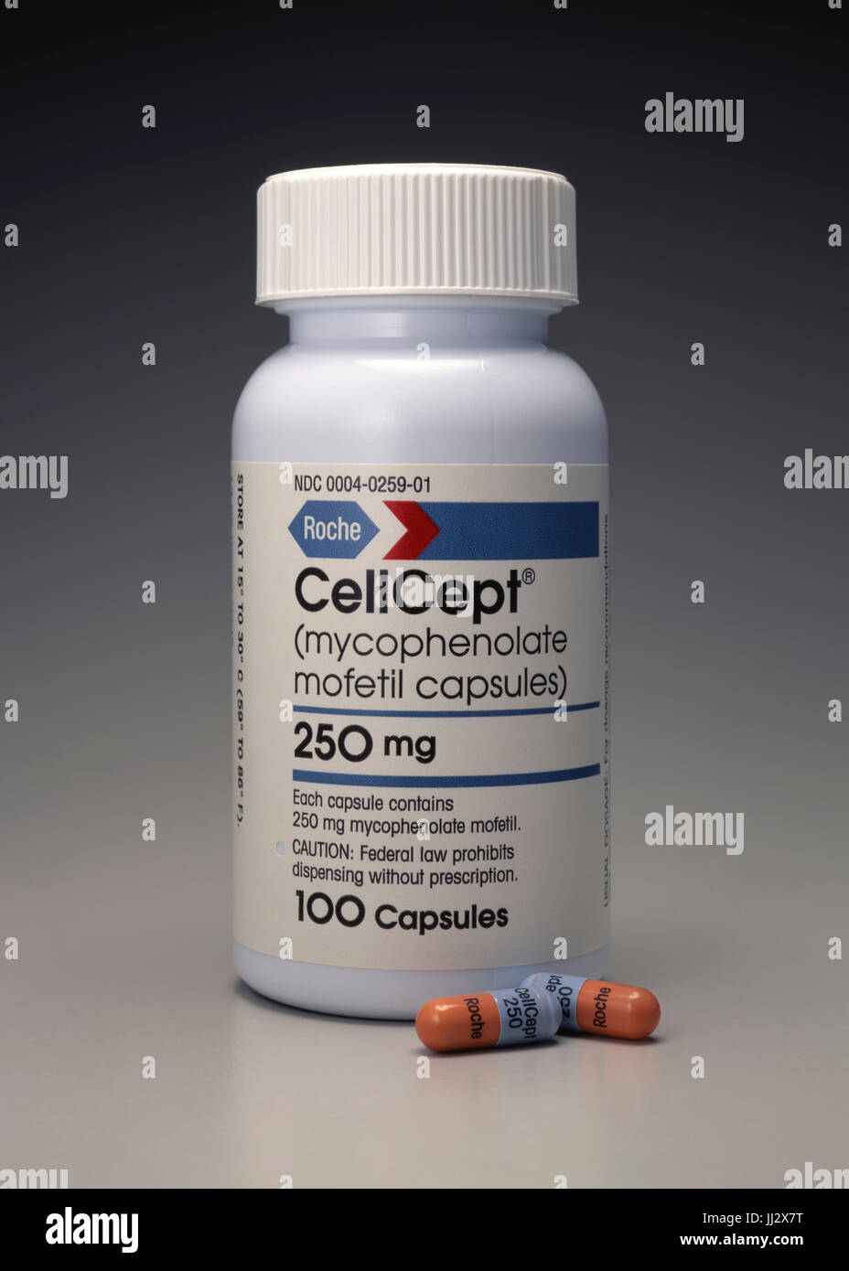 The prescription drug CellCept an immunosuppressant Stock Photo - Alamy
