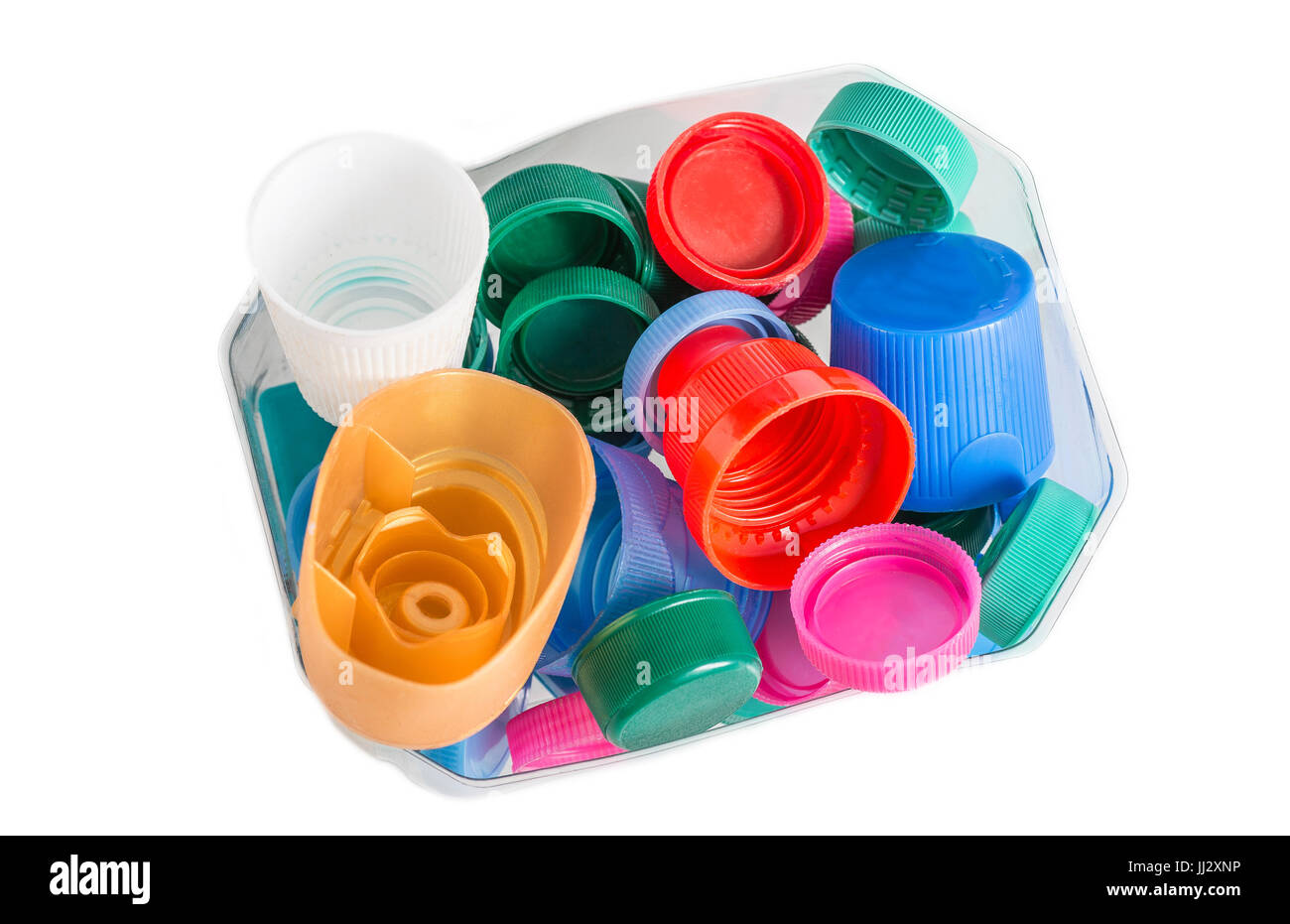Blue yellow red recycling Cut Out Stock Images & Pictures - Alamy