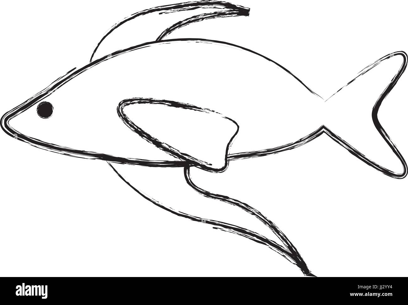 Fish cartoon isolated Stock Vector Image & Art - Alamy