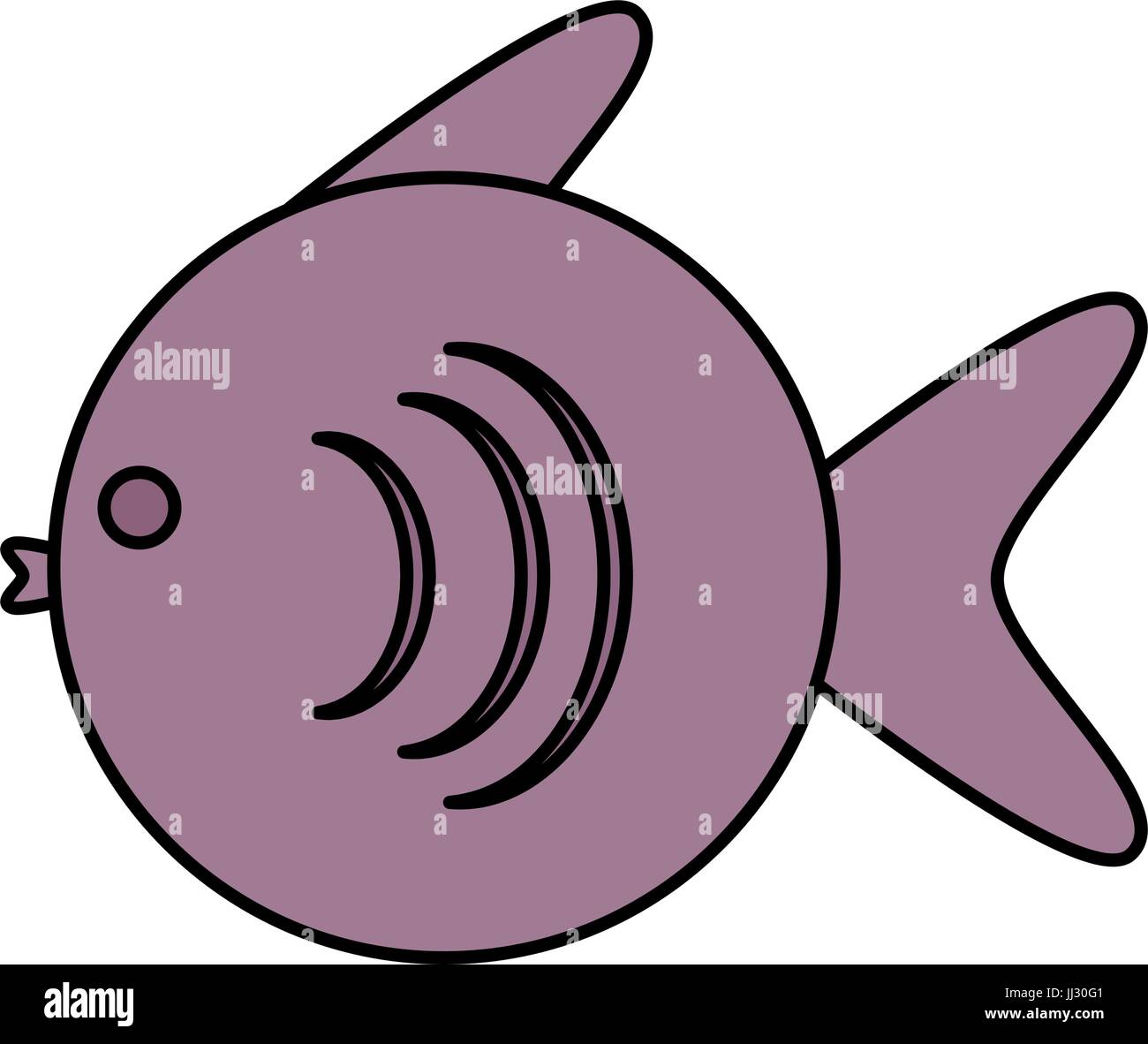 Fish cartoon isolated Stock Vector Image & Art - Alamy