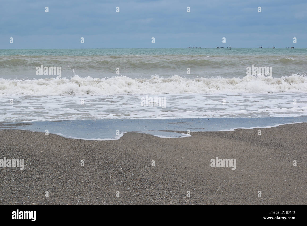 The Black Sea on the Romanian coastline Stock Photo - Alamy