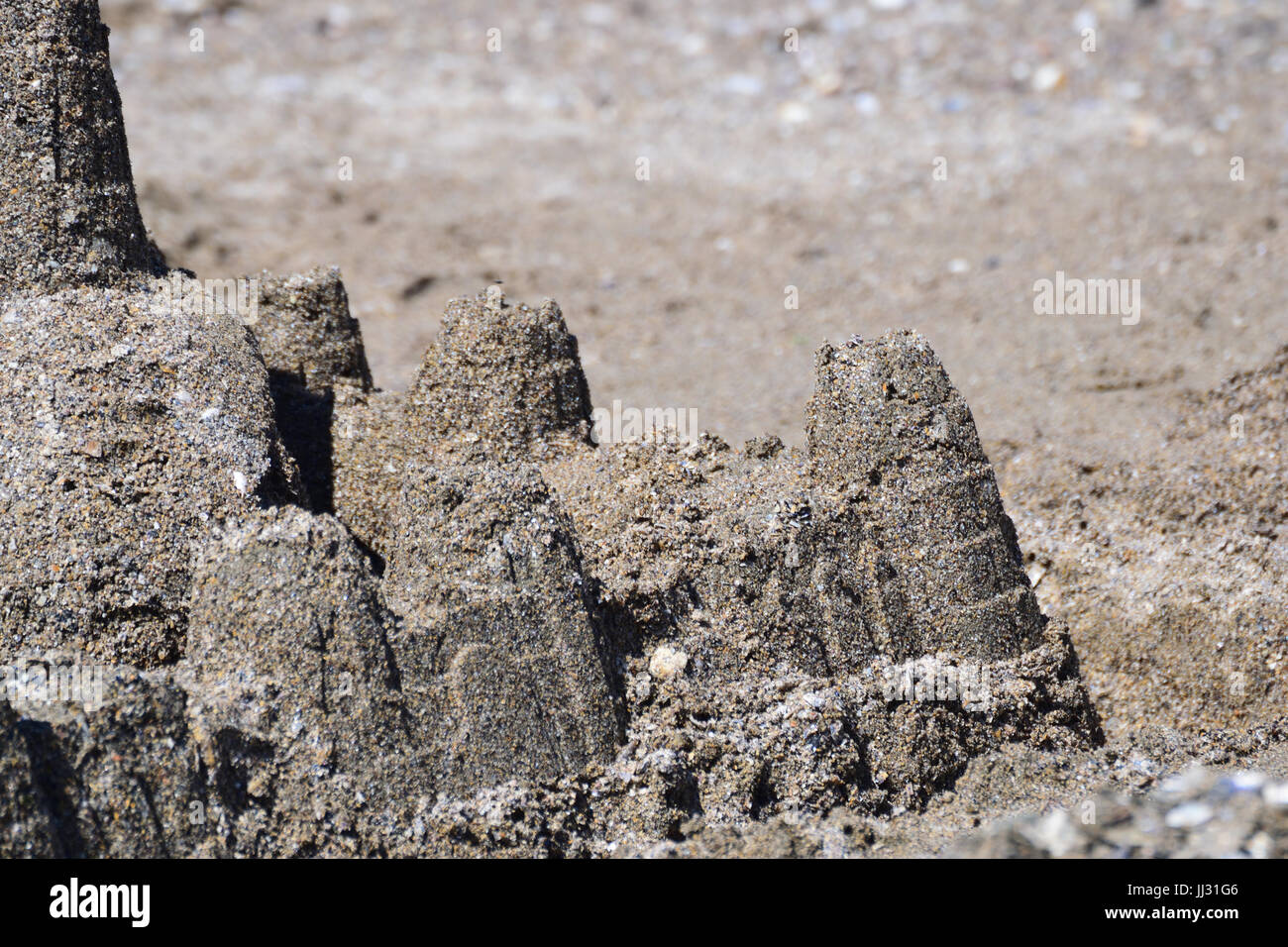 Sandcastle with towers hi-res stock photography and images - Alamy