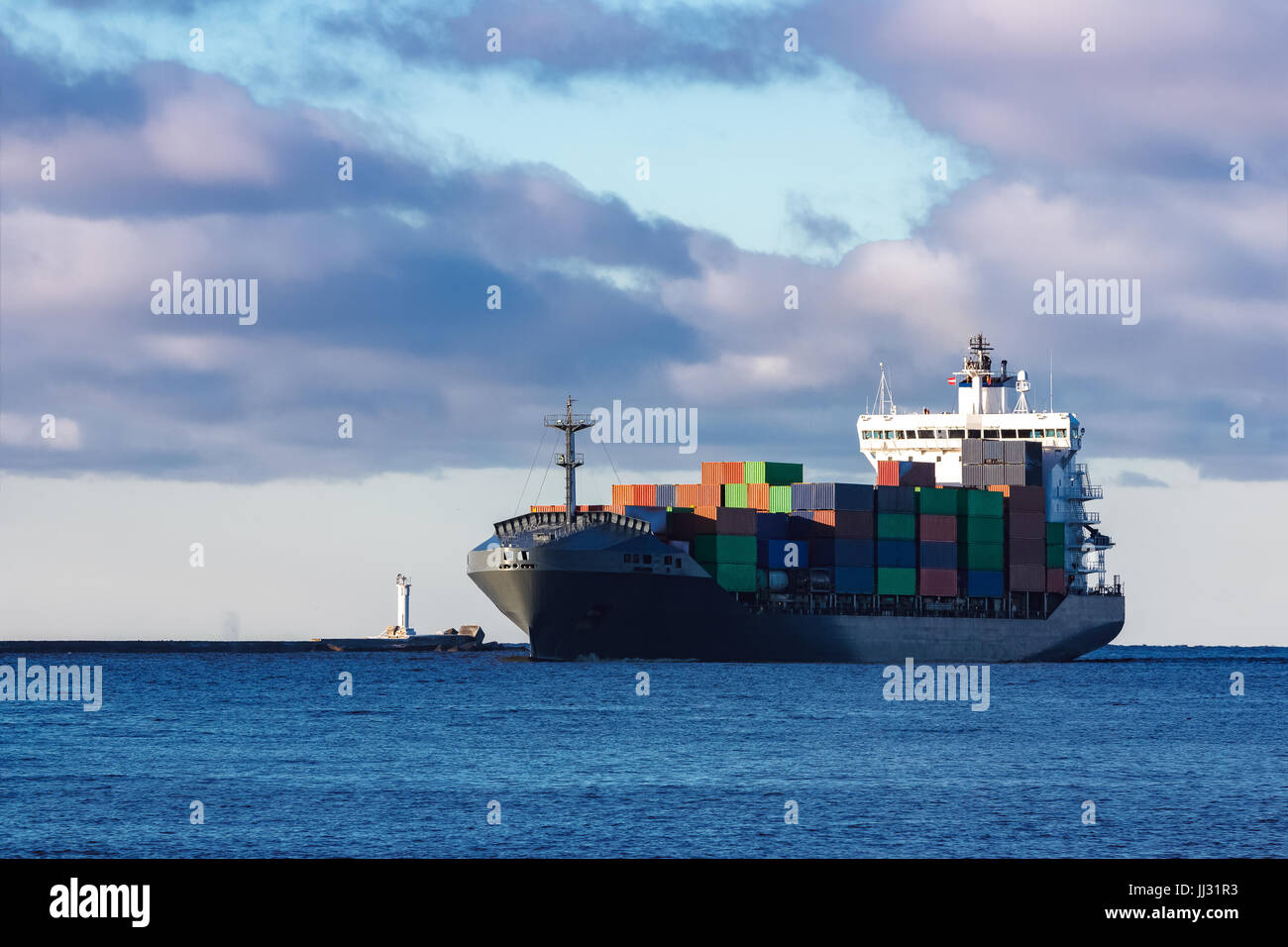 Brand new container ship hi-res stock photography and images - Alamy