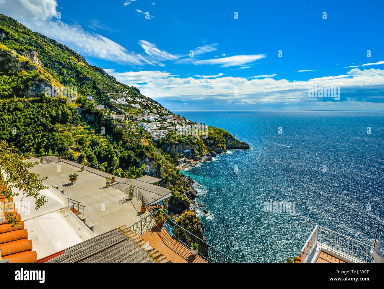 Amalfi coast italy praiano hi-res stock photography and images - Alamy