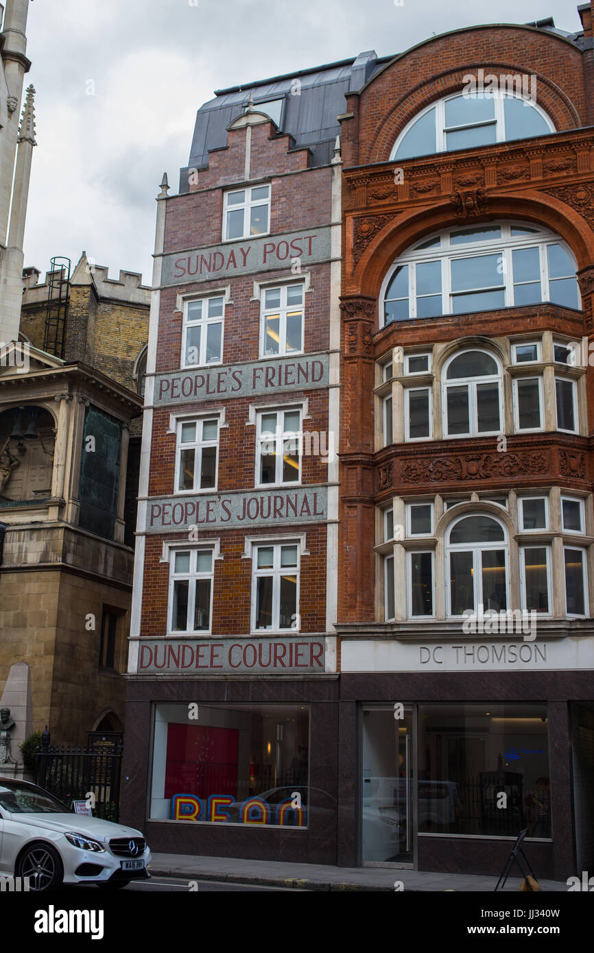People's Friend building in Fleet Street Stock Photo - Alamy