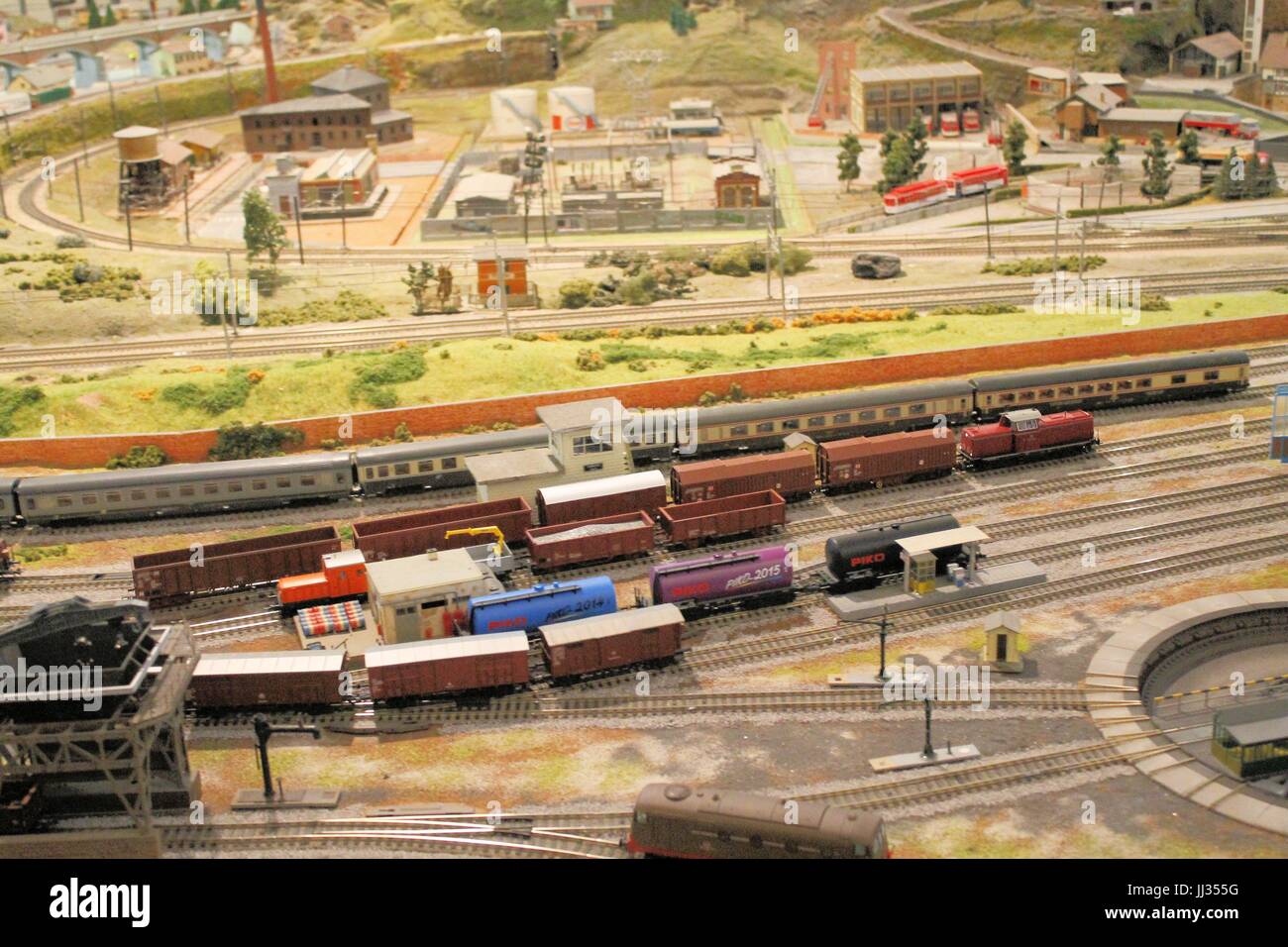 Miniature train station. Train station Stock Photo - Alamy