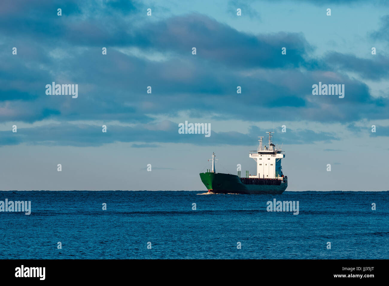Green bulk carrier sailing from the Baltic sea Stock Photo - Alamy