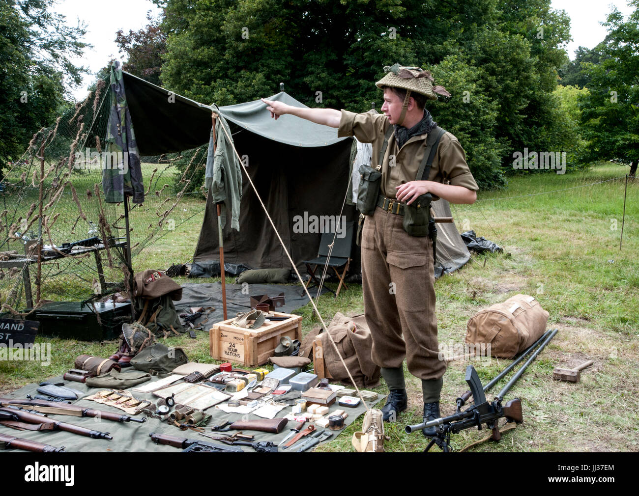 Images taken from WW2 re-enactment of Home Guard using authentic ...