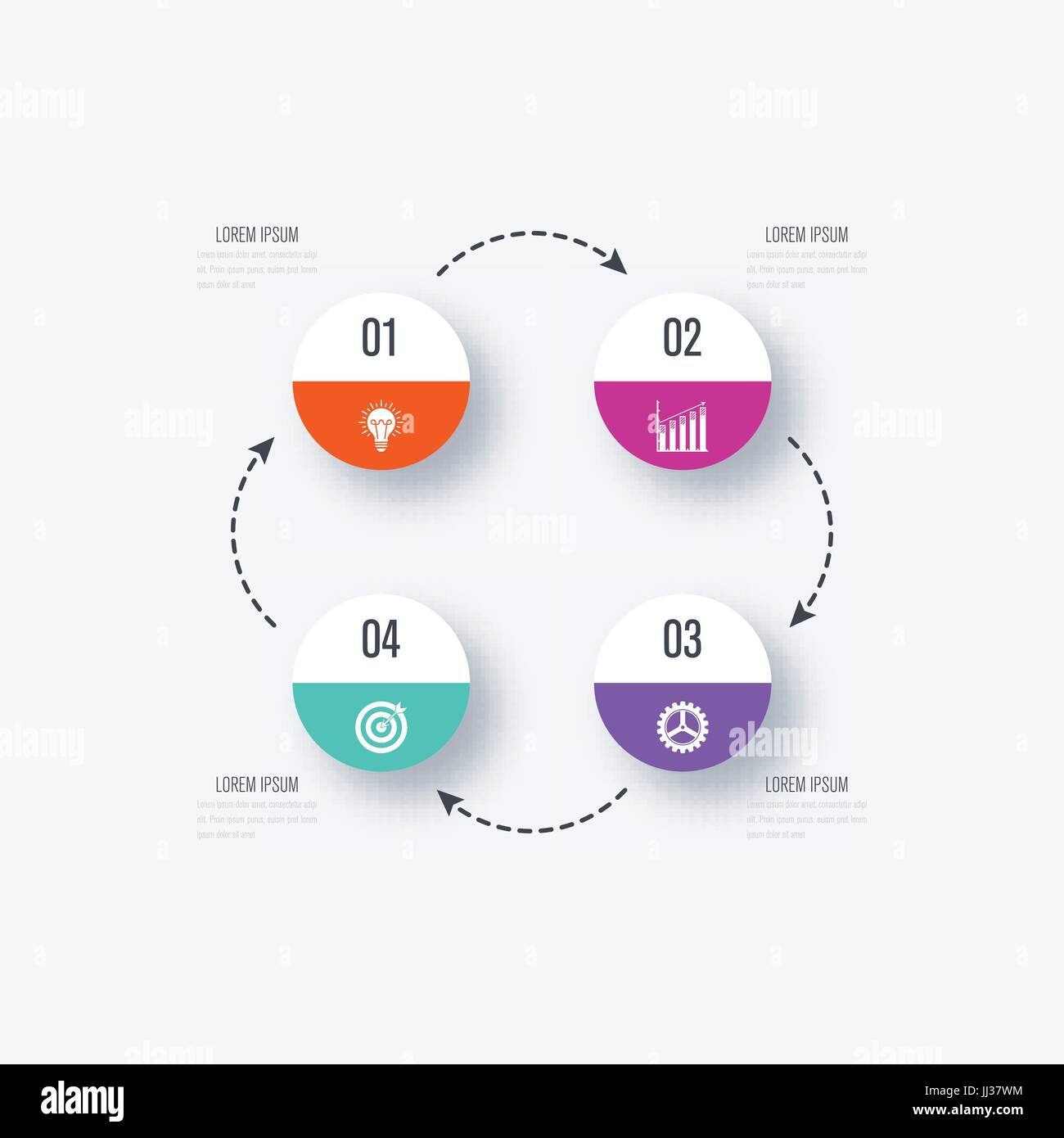 Four circle symbol Stock Vector Images - Alamy