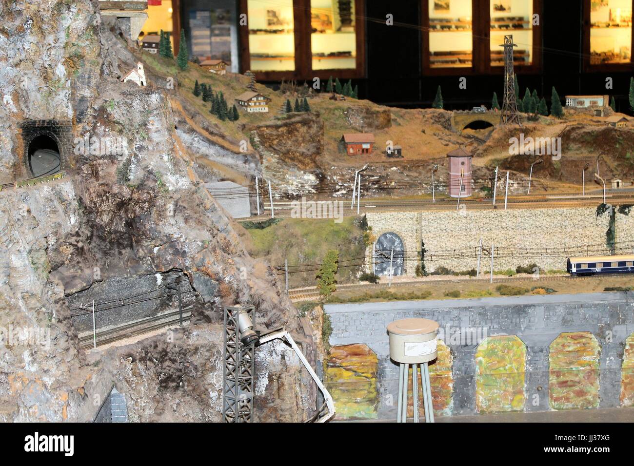 Miniature train station. Train station Stock Photo - Alamy