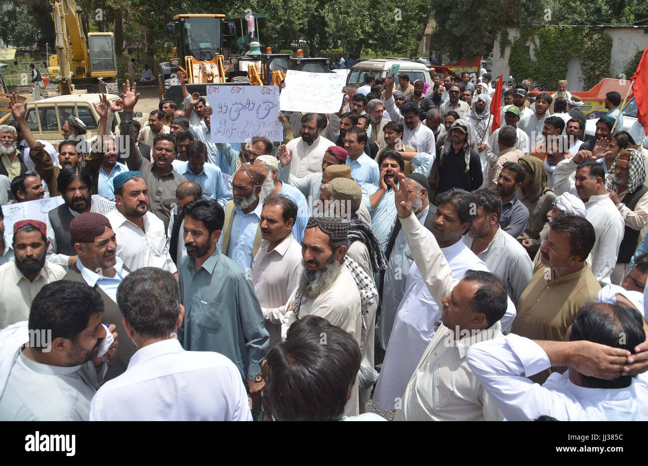 Municipal and local government workers of Balochistan are holding ...