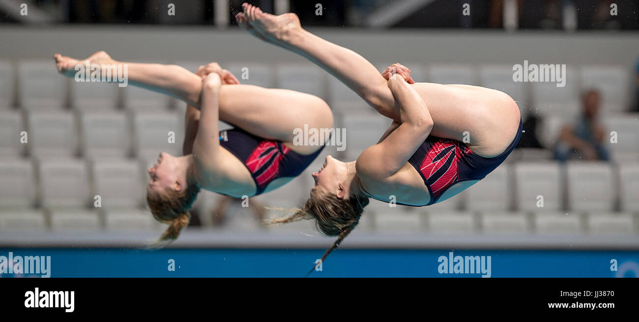 Budapest, Hungary. 17th July, 2017. Maria Coburn and Alison Gibson of ...