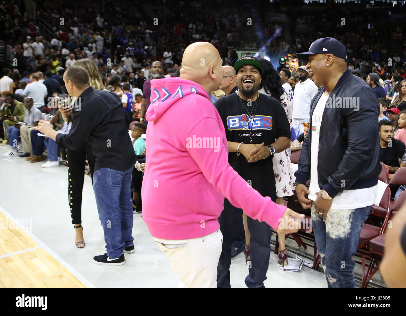 Fat Joe, Ice Cube and LL Cool J attend the Big 3 league in Phiily, PA ...