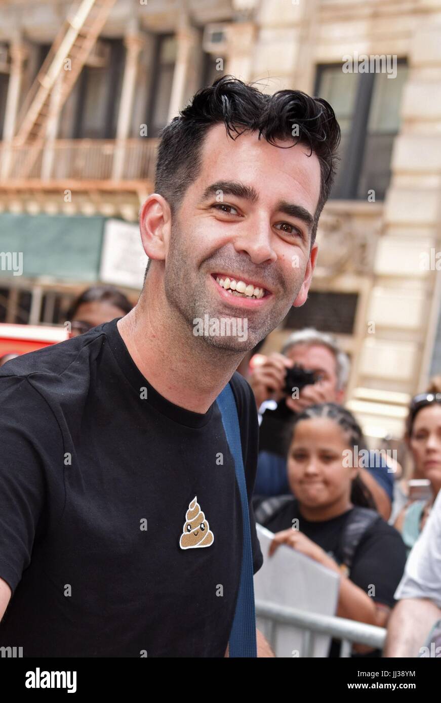 New York, NY, USA. 17th July, 2017. Jeremy Burge, out promoting EMOJI ...