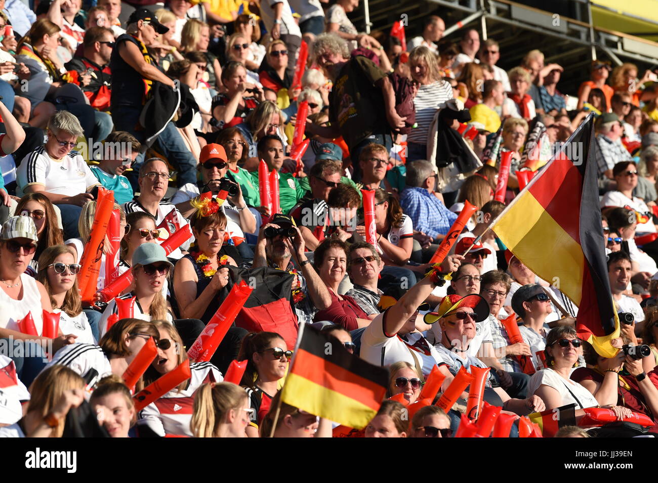 Germany Fans At The Uefa Womens Euro 2017 Football Match Between