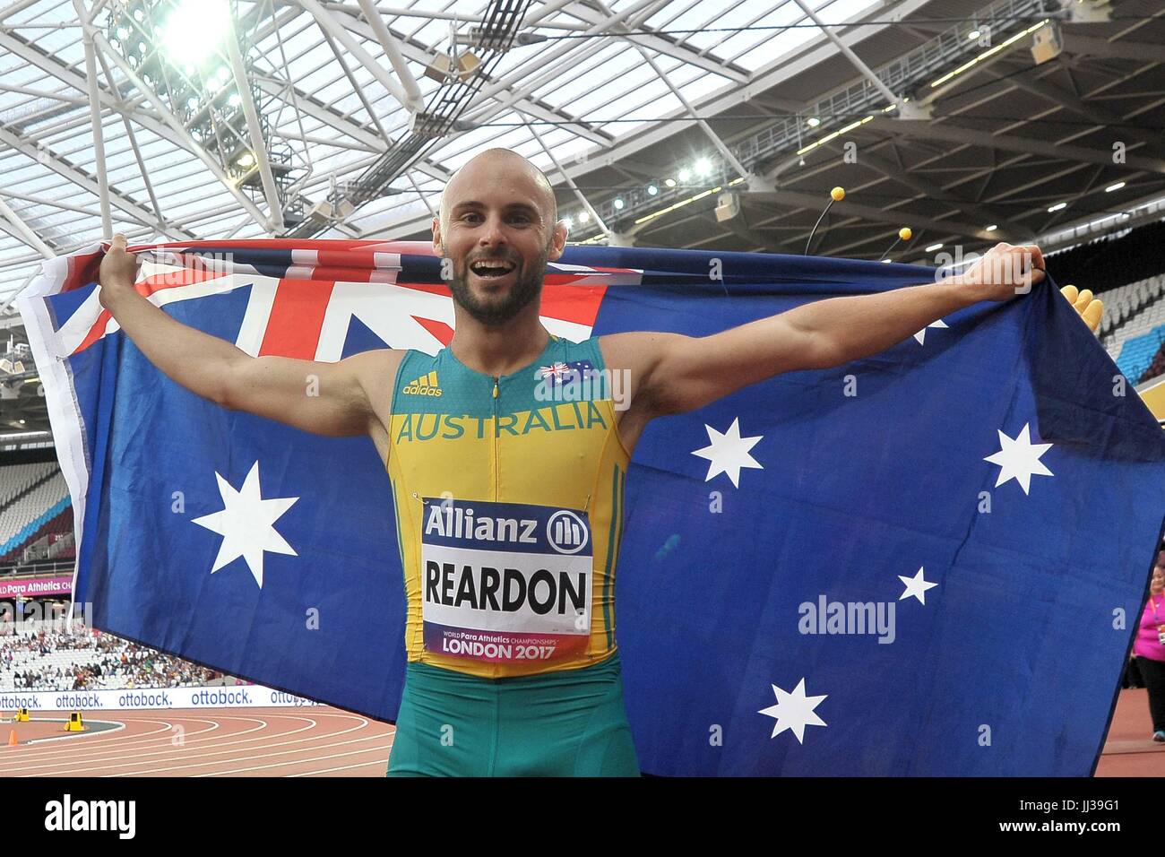 Stratford, UK. 17th Jul, 2017. Scott Reardon (AUS) with the Australian ...