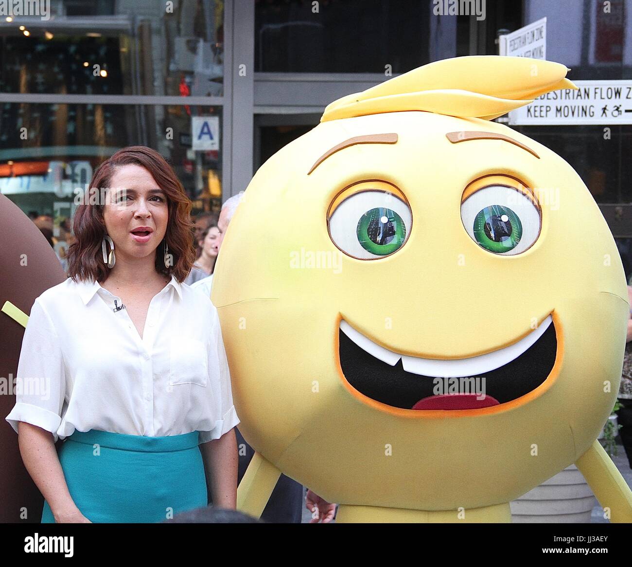 New York, NY, USA. 17th July, 2017. Stars of 'The Emoji Movie' visit ...
