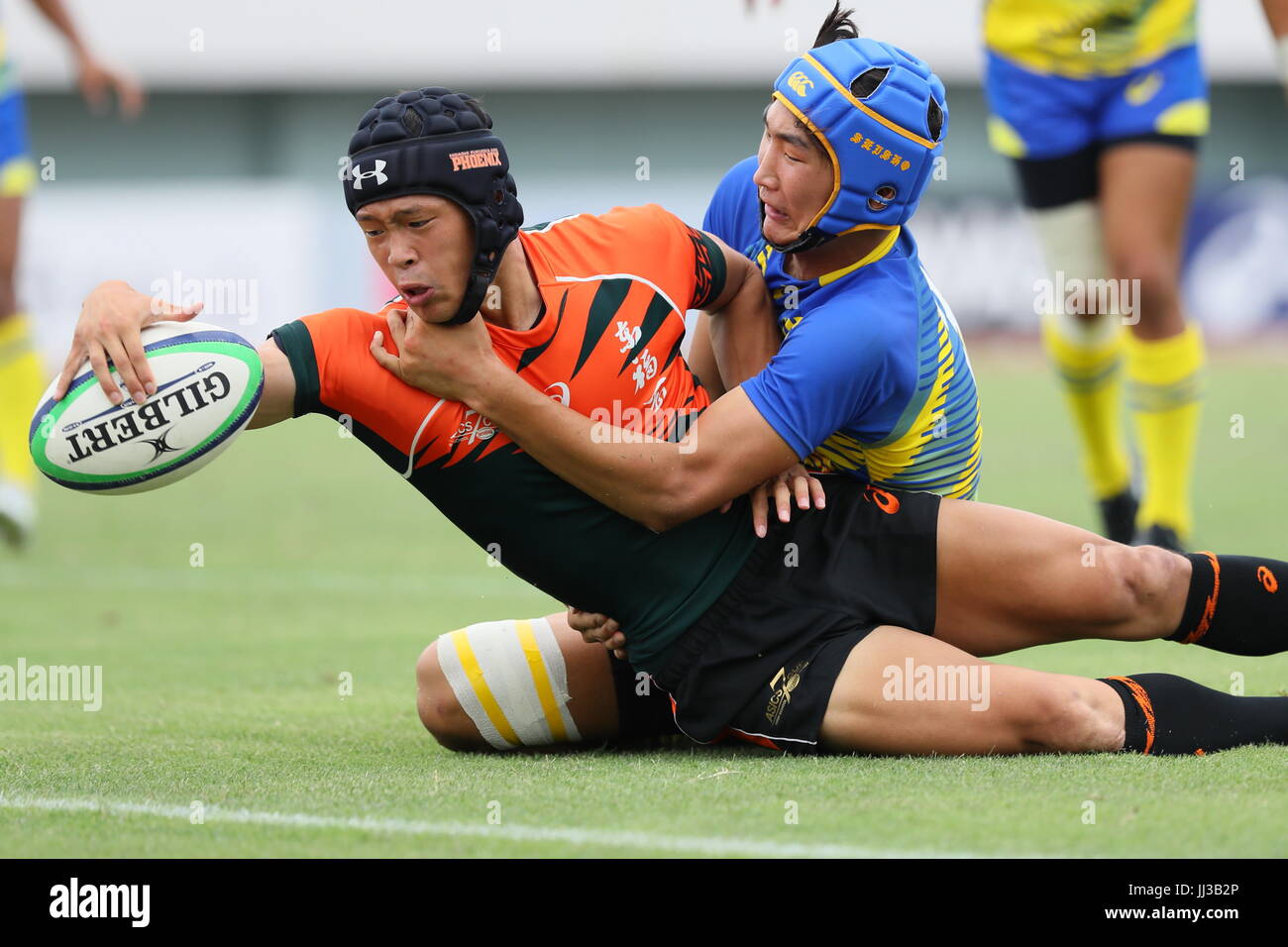 Edogawa City Track & Field Stadium, Tokyo, Japan. 17th July, 2017. (L-R ...