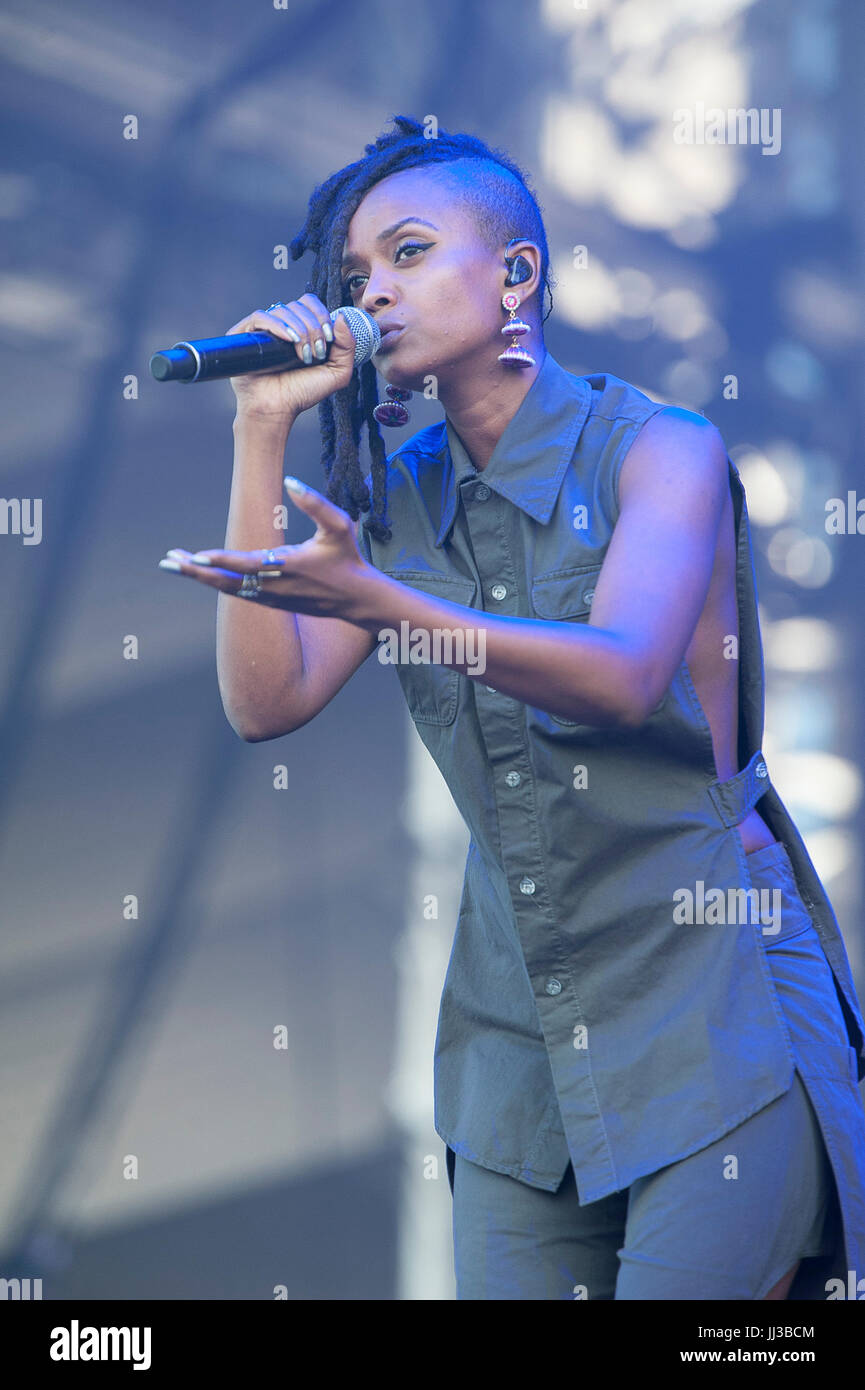 July 15, 2017 - Quebec City, Quebec; CAN - Singer KELELA performs live ...