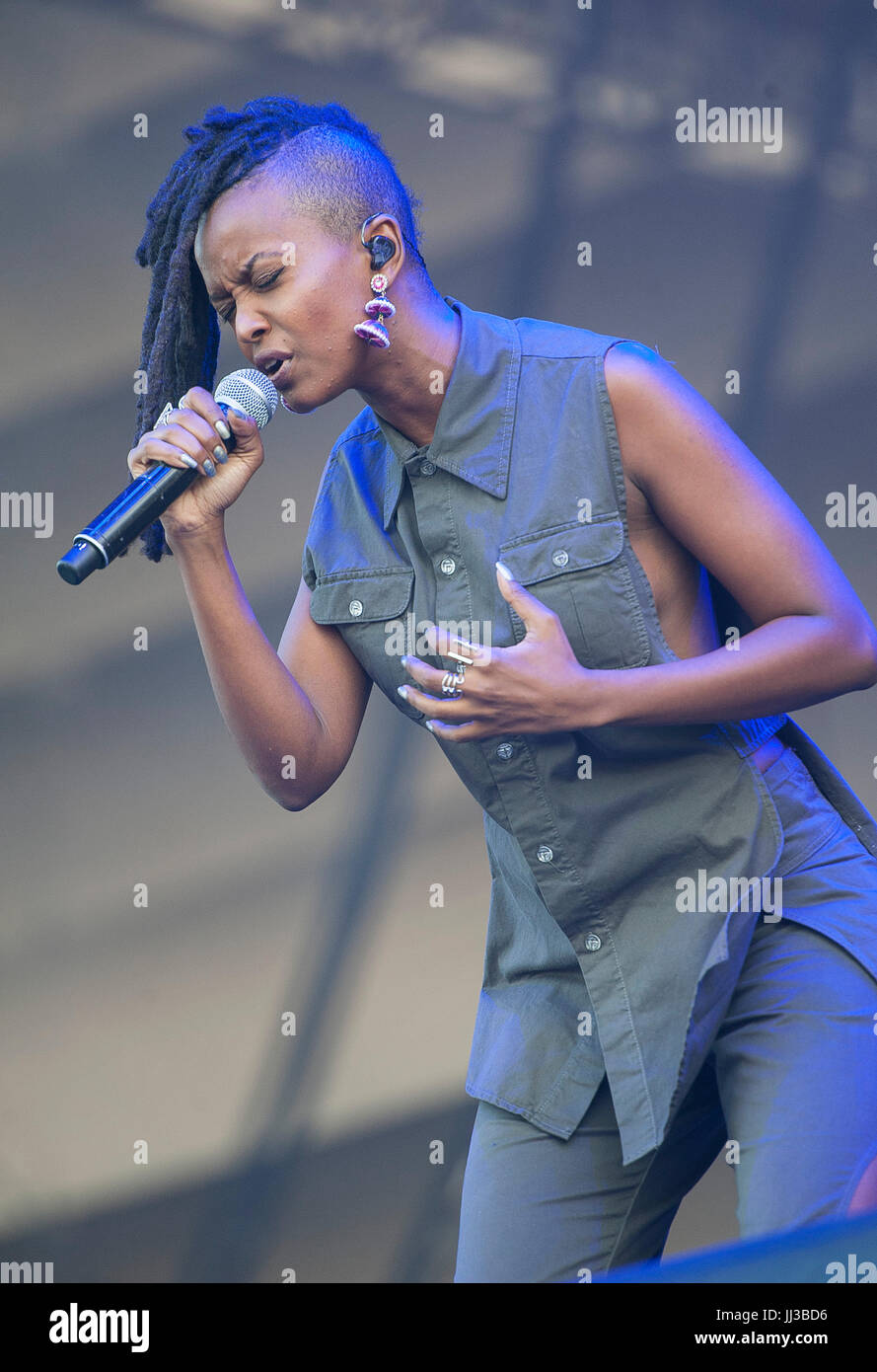 July 15, 2017 - Quebec City, Quebec; CAN - Singer KELELA performs live ...