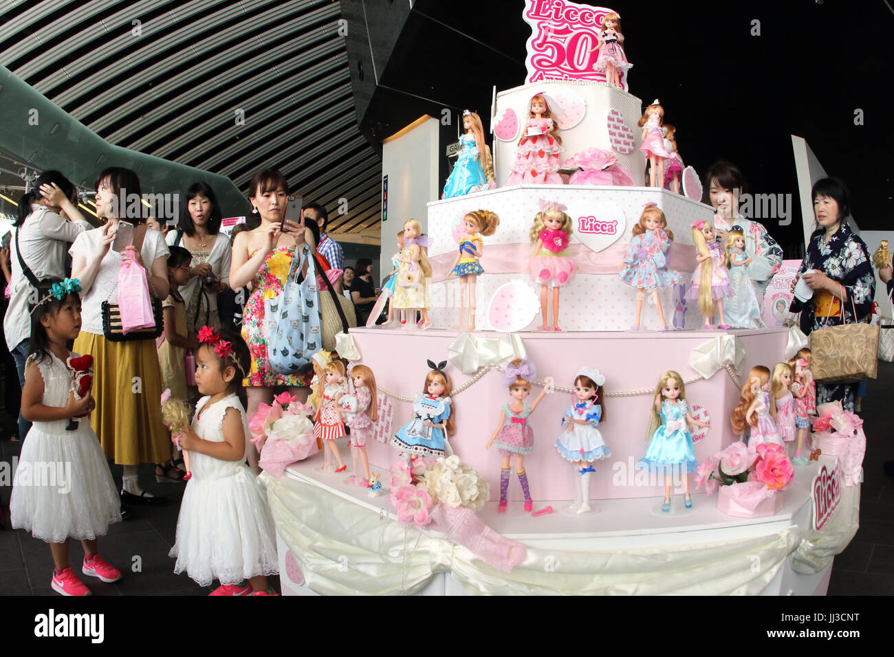 Urayasu, Japan. 17th July, 2017. Japanese Licca-chan doll fans take ...