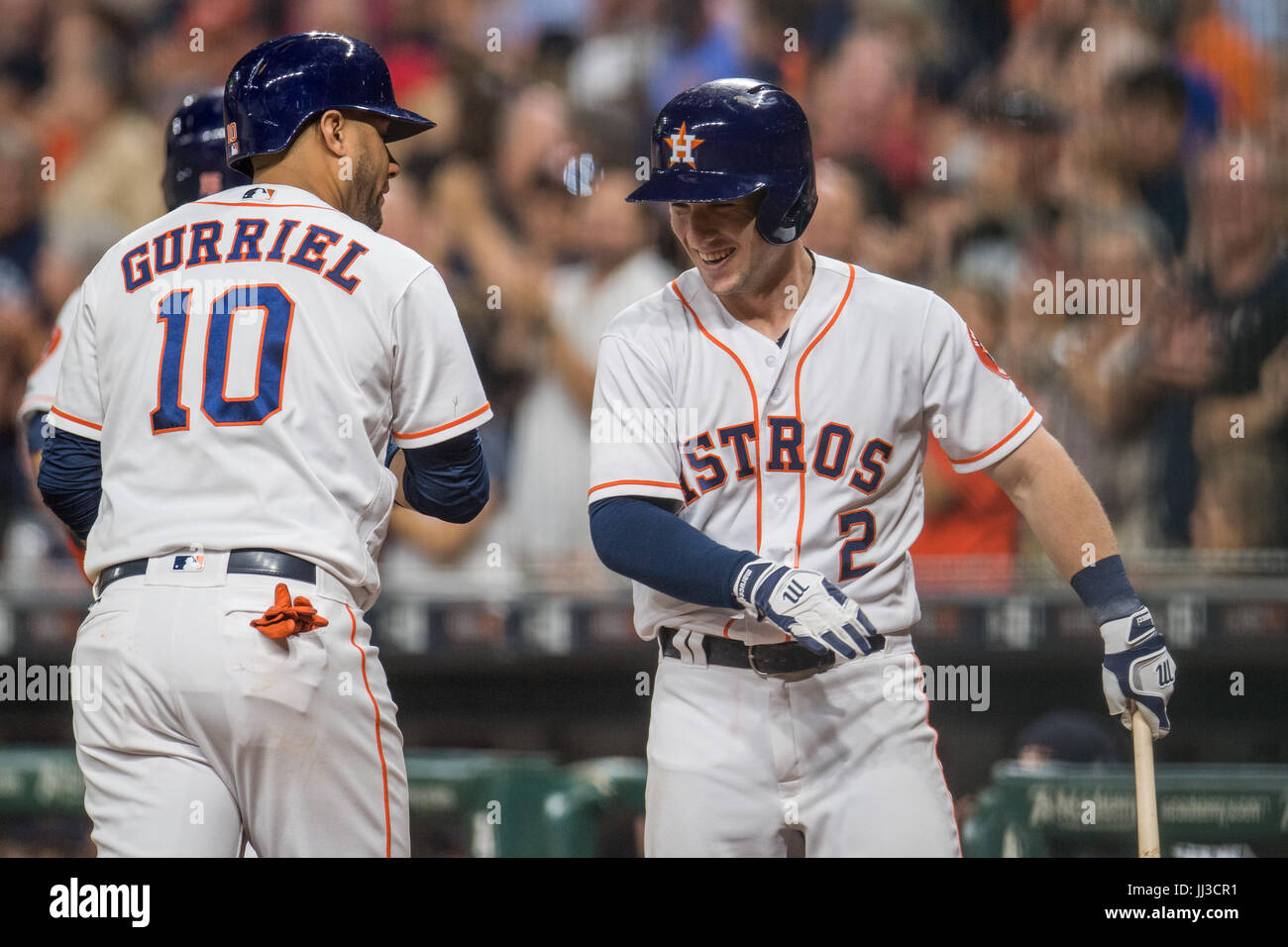Houston, TX, USA. 17th July, 2017. Houston Astros first baseman Yuli ...