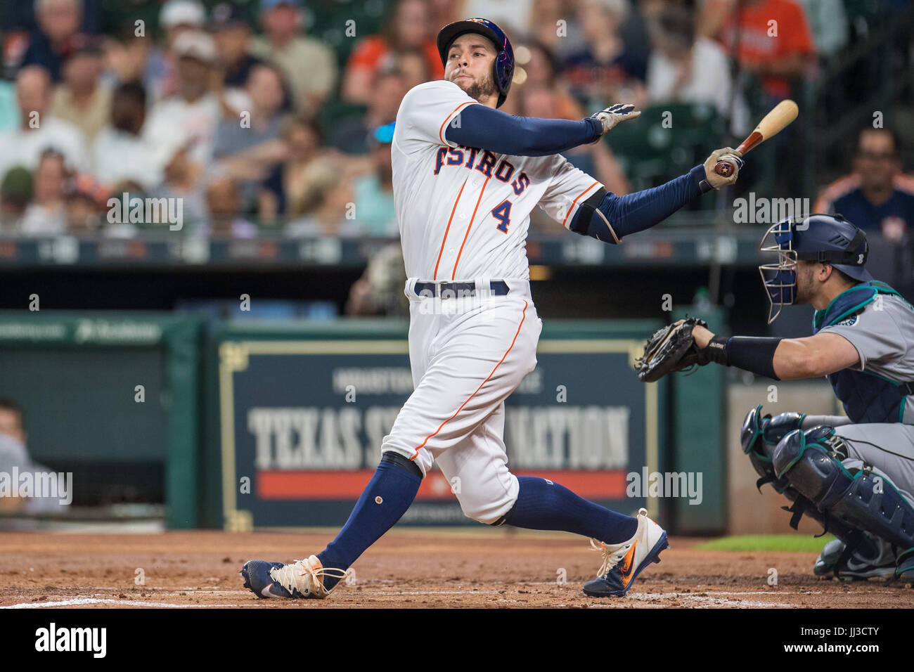 Houston, TX, USA. 17th July, 2017. Houston Astros right fielder George ...