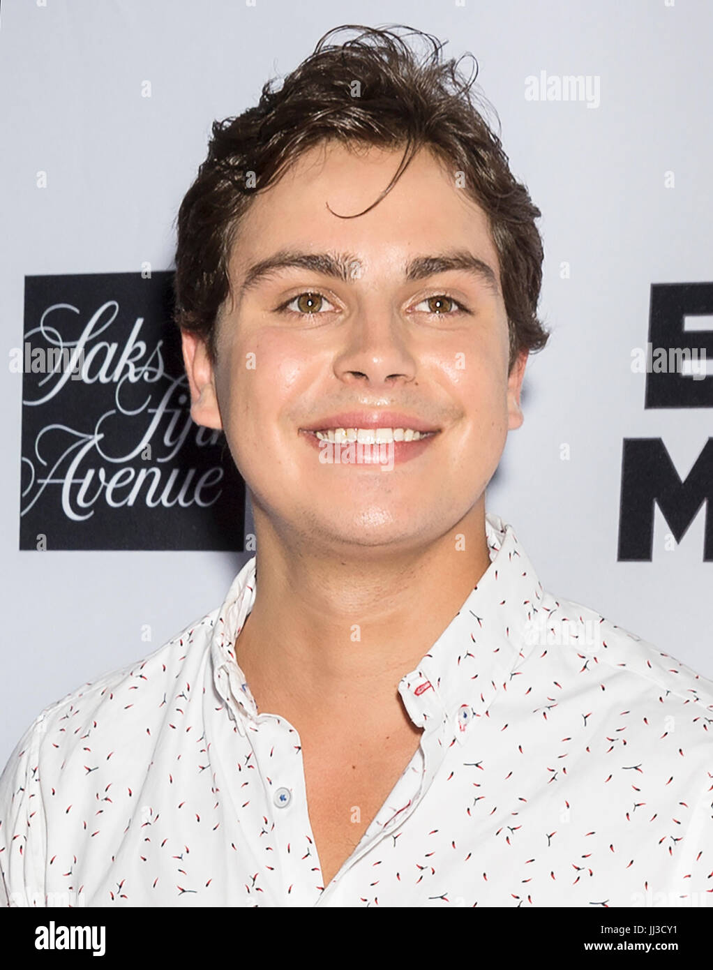 New York, USA. 17th July, 2017. Actor Jake T. Austin attends the Saks ...
