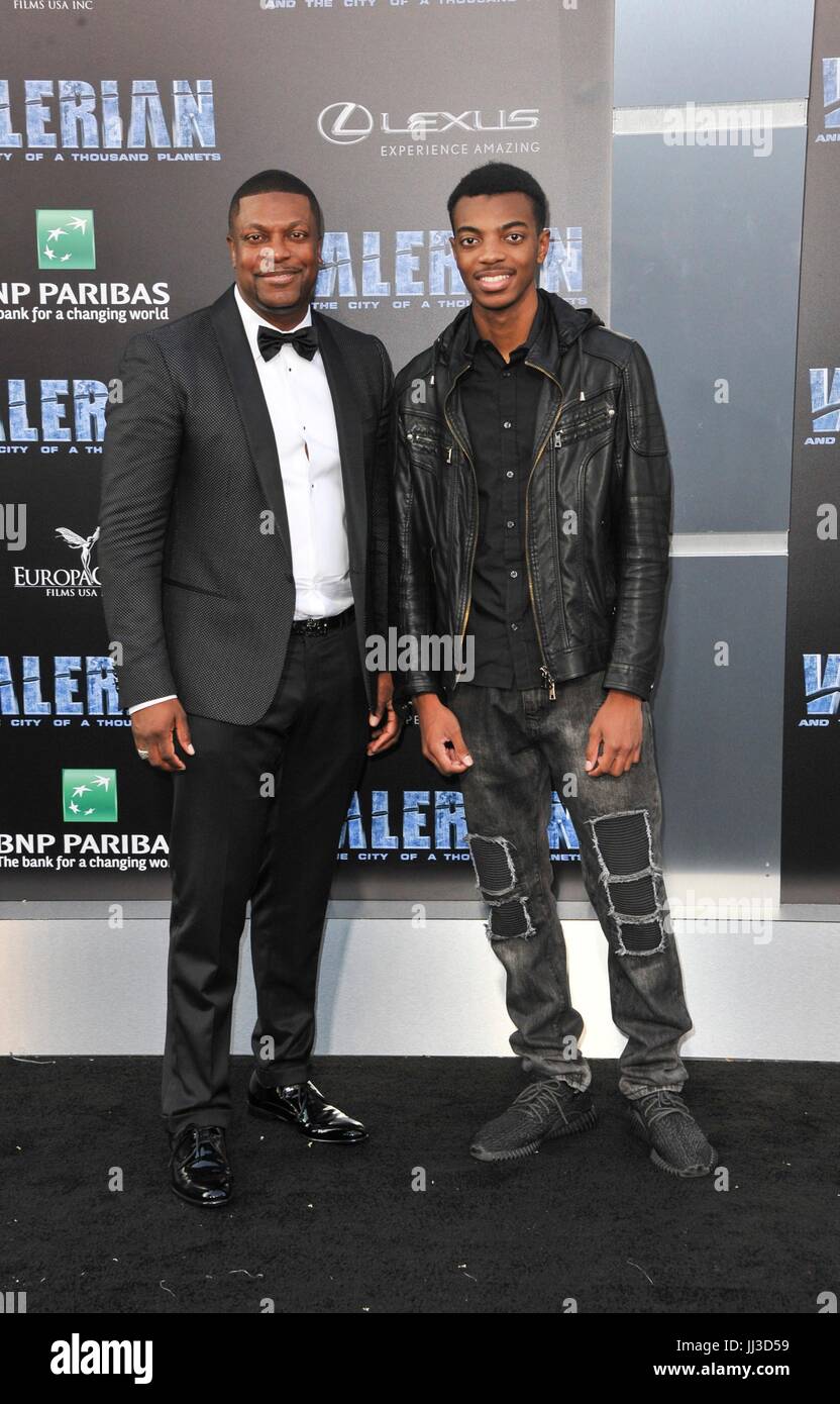 Los Angeles, CA, USA. 17th July, 2017. Chris Tucker, Destin Tucker at ...