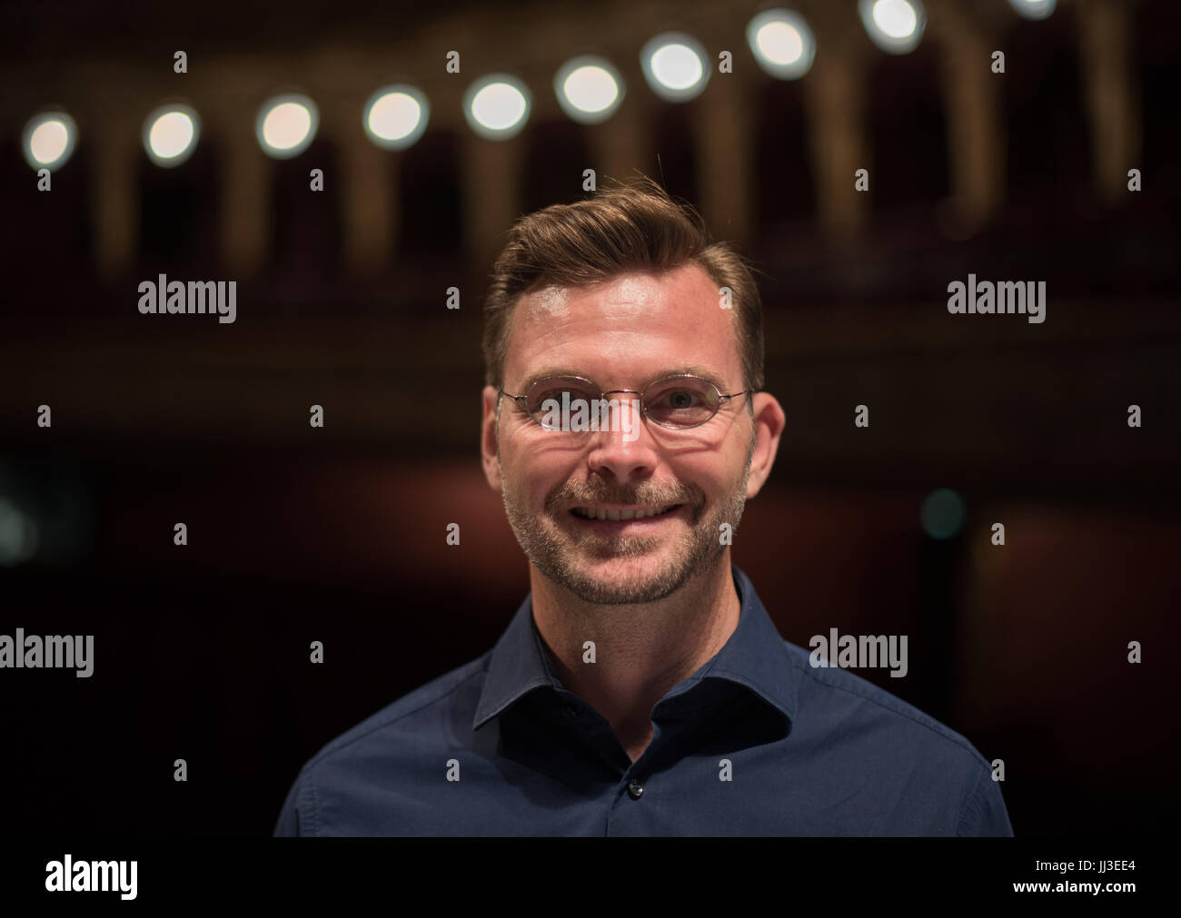 Kenneth Pettitt in the State Theatre of Hesse in Wiesbaden, Germany, 14 ...