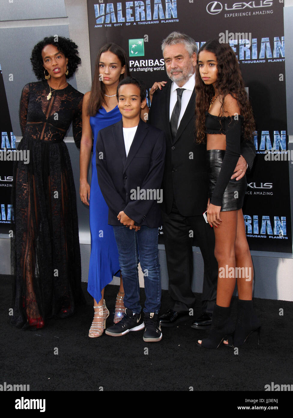 Los Angeles, United States. 17th July, 2017. Director Luc Besson, wife ...