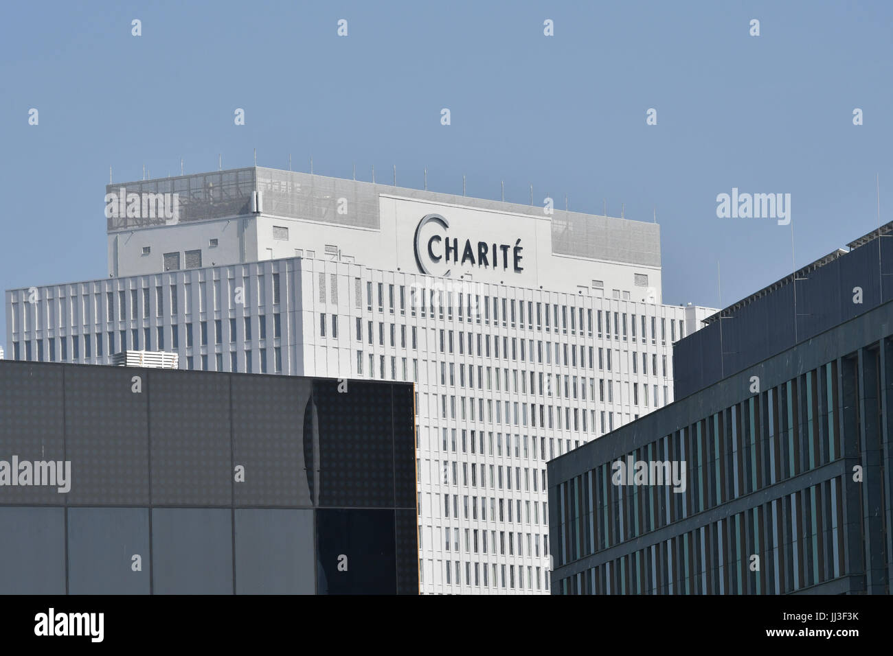 The logo of the Charité hospital in Berlin, Germany, 9 April 2017 ...