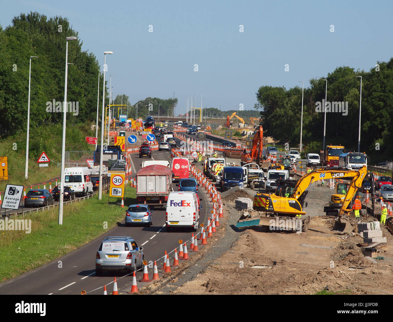 Motorway construction uk tarmac hi-res stock photography and images - Alamy