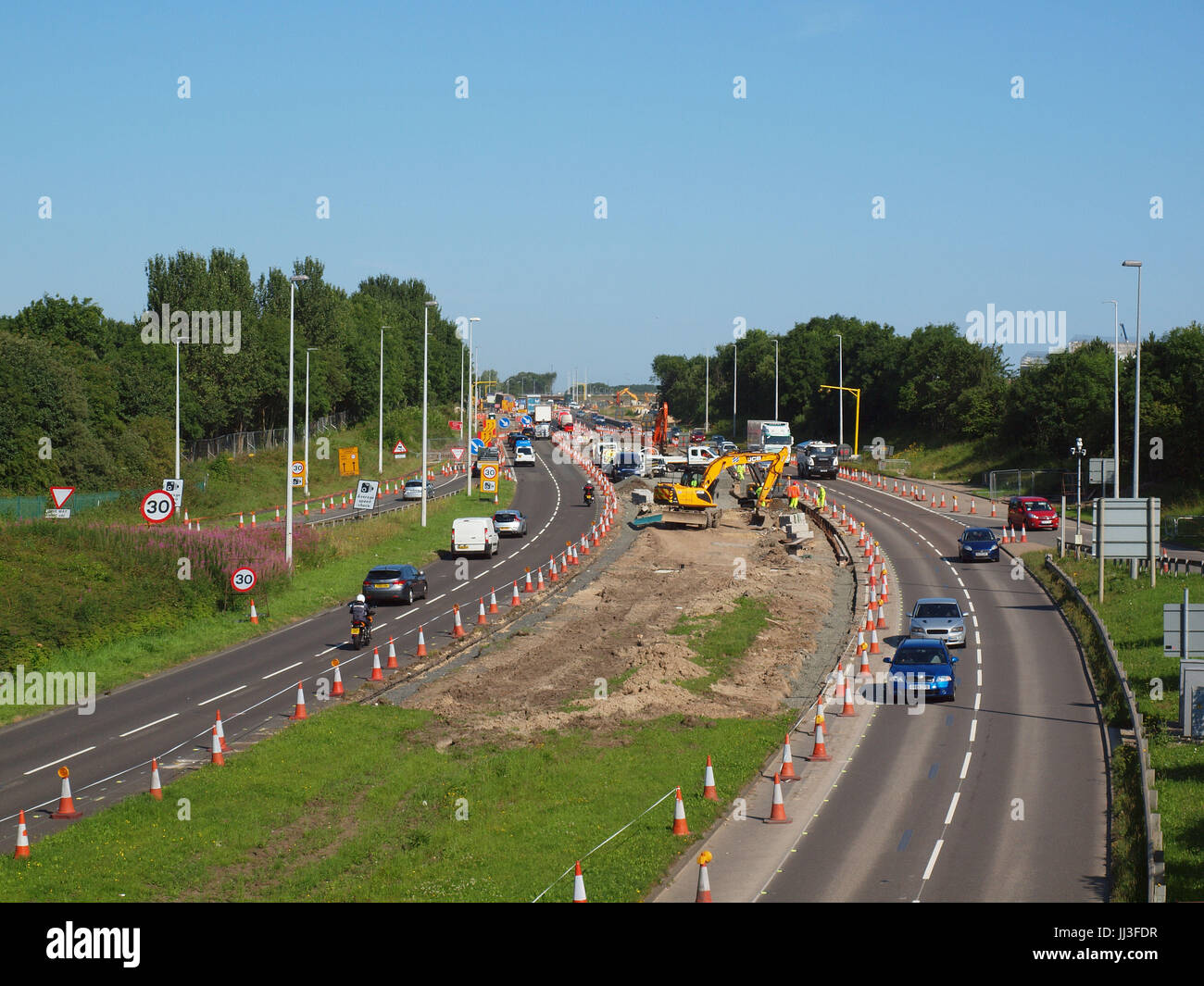 Motorway construction uk tarmac hi-res stock photography and images - Alamy