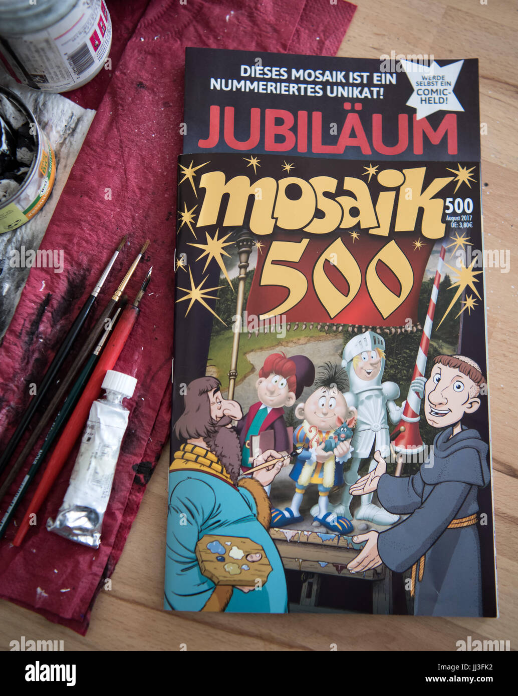 Berlin, Germany. 18th July, 2017. The cover of the current Mosaik comic ...