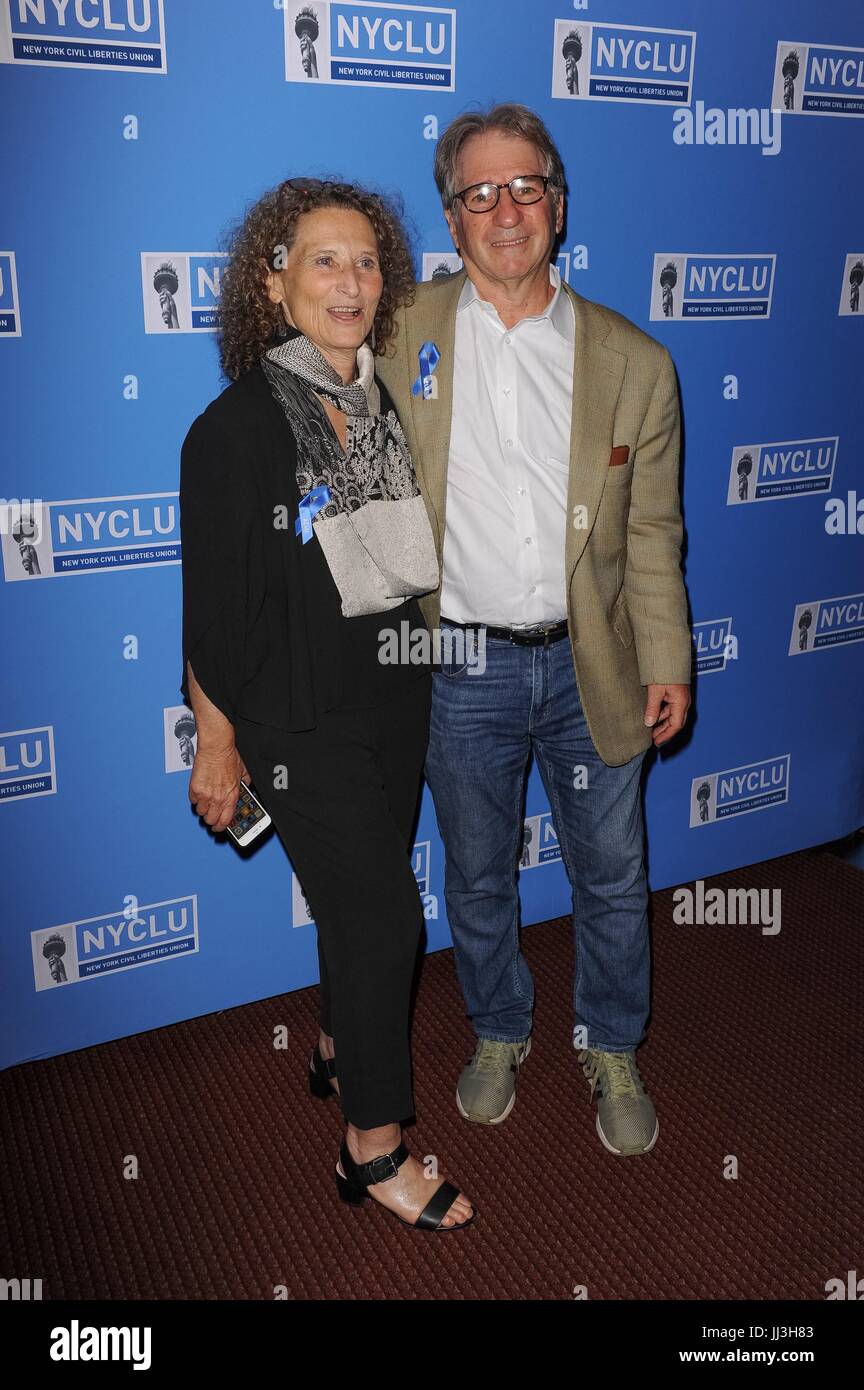 New York, NY, USA. 17th July, 2017. Donna Lieberman, Barry Scheck at ...