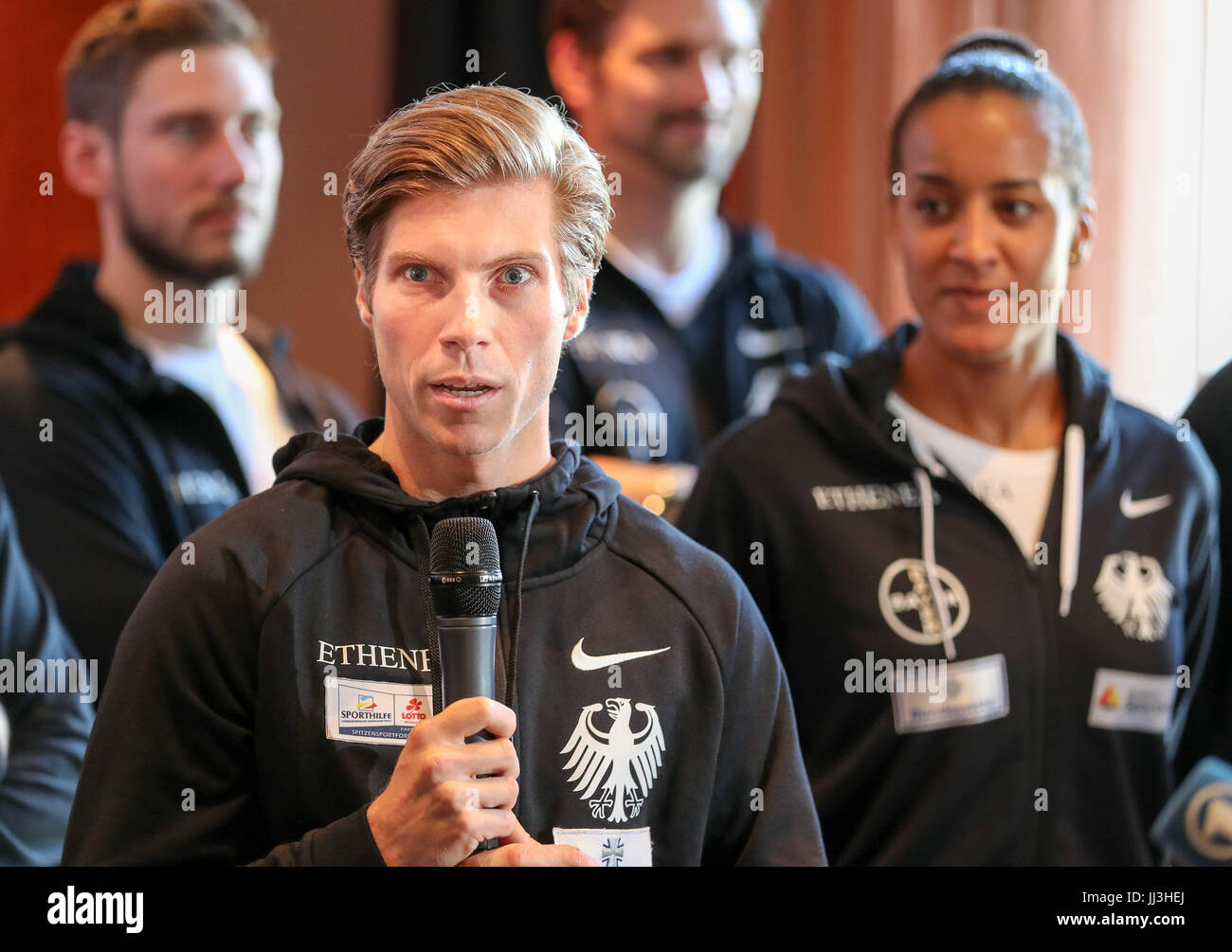 Leipzig, Germany. 18th July, 2017. German fencer Peter Joppich, four ...