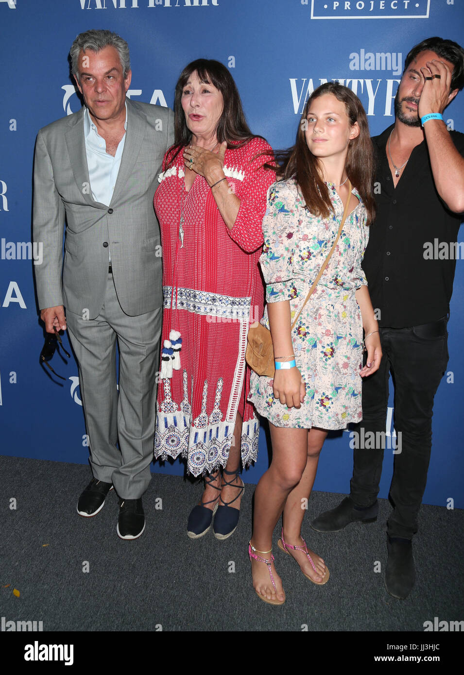 Los Angeles, USA. 17th July, 2017. Danny Huston, Anjelica Huston ...
