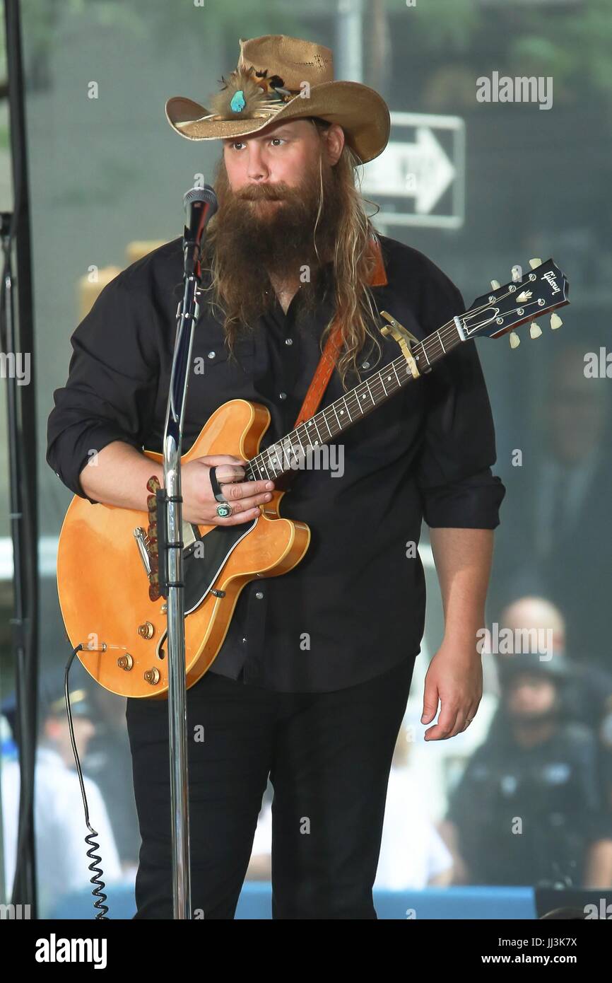 New York, NY, USA. 18th July, 2017. Chris Stapleton on stage for NBC ...
