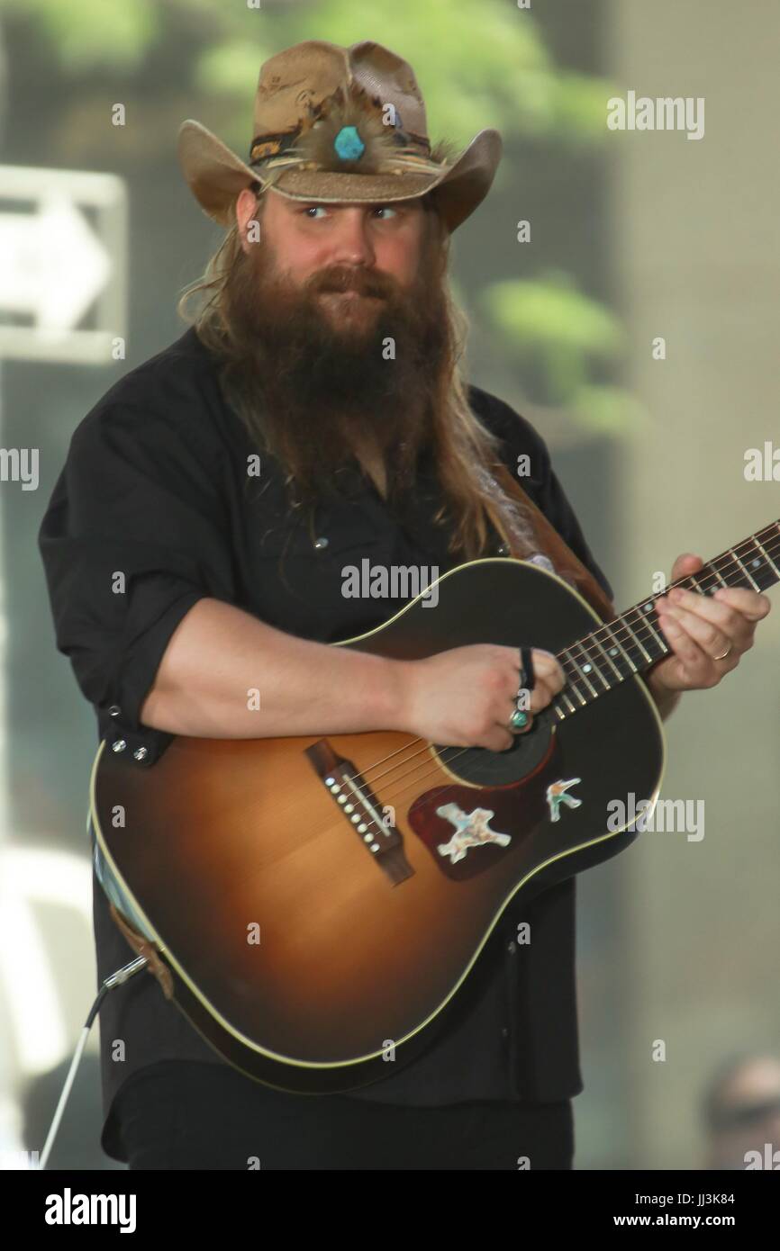 New York, NY, USA. 18th July, 2017. Chris Stapleton on stage for NBC ...