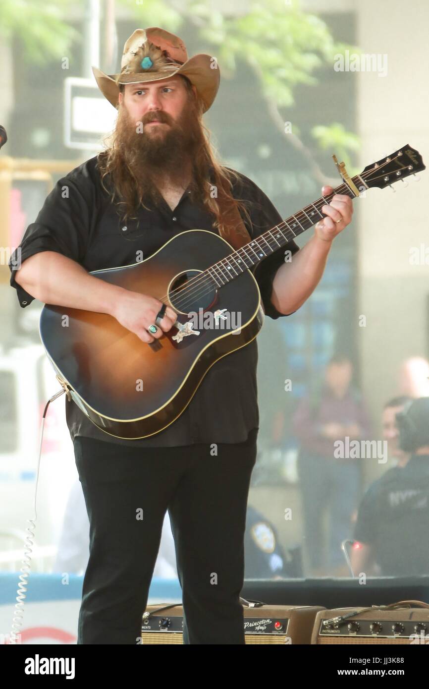 New York, NY, USA. 18th July, 2017. Chris Stapleton on stage for NBC ...