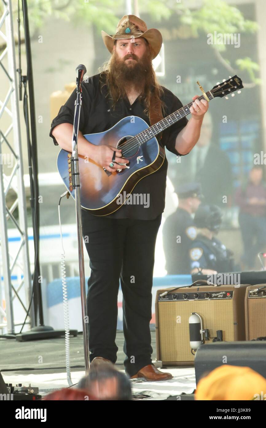 New York, NY, USA. 18th July, 2017. Chris Stapleton on stage for NBC ...