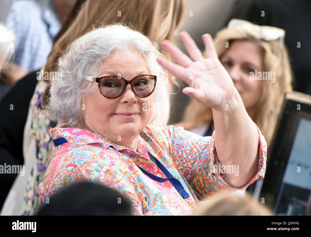 New York, NY, USA. 18th July, 2017. Chris Stapleton's mother on stage ...