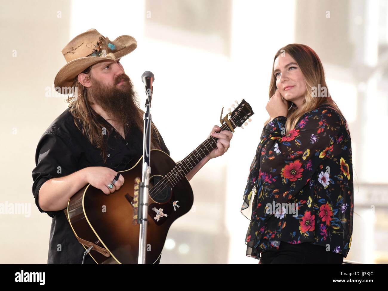 New York, NY, USA. 18th July, 2017. Chris Stapleton, Morgane Stapleton ...
